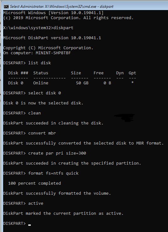 Restoring a GPT System Image to an MBR Disk
